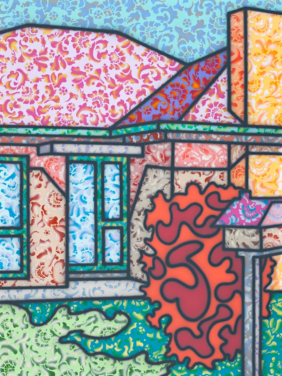 Howard Arkley | FLORIATED ADDRESS (1995) | MutualArt