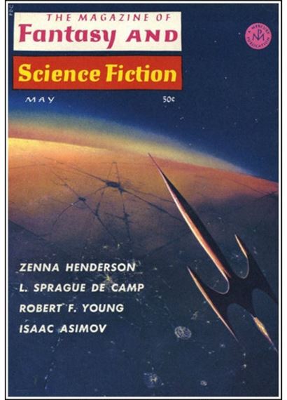 Mel Hunter | Rocket Ship Orbiting Mars, The Magazine of Fantasy and ...
