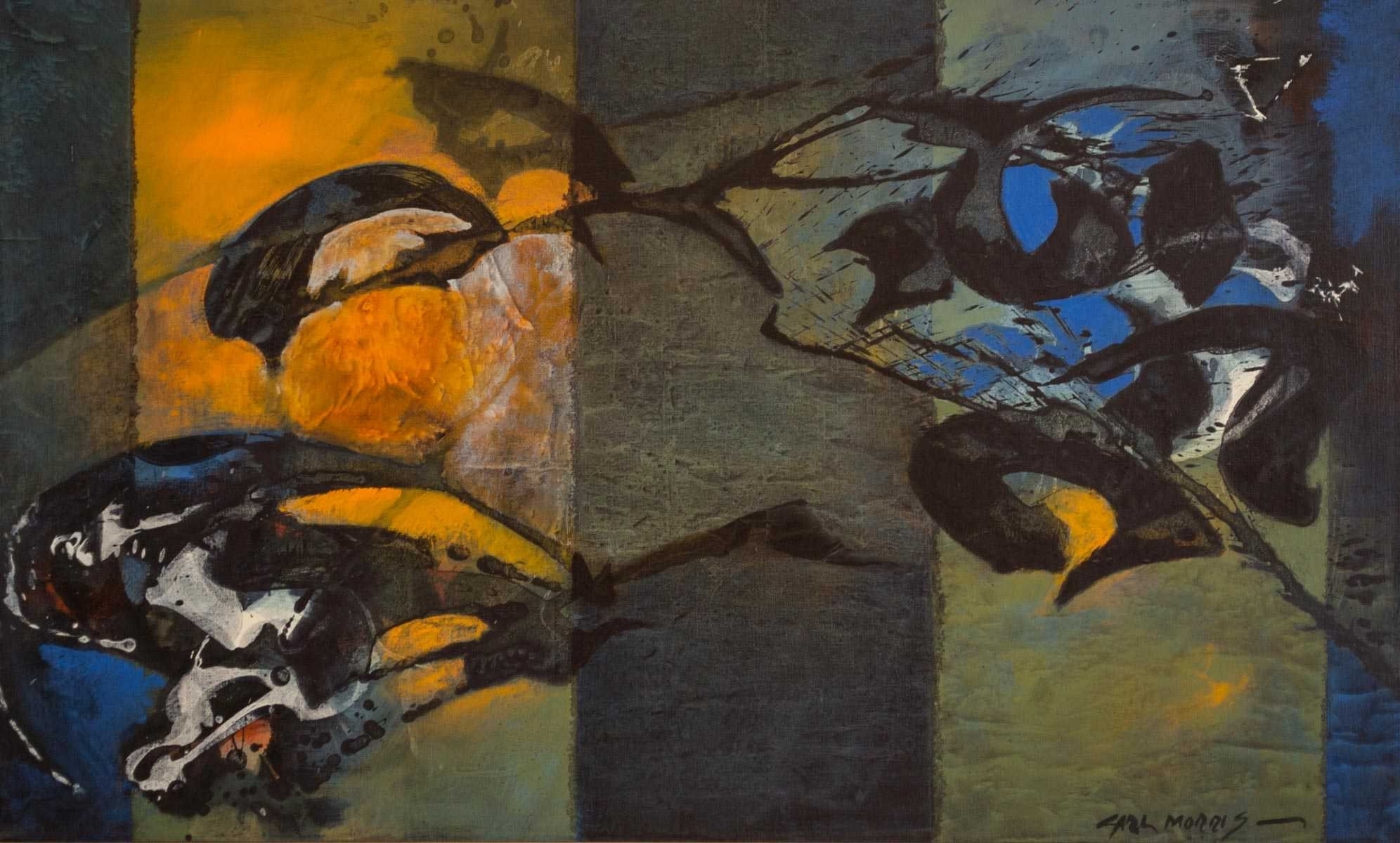 Carl Morris | Multi-color abstract (1982) | MutualArt