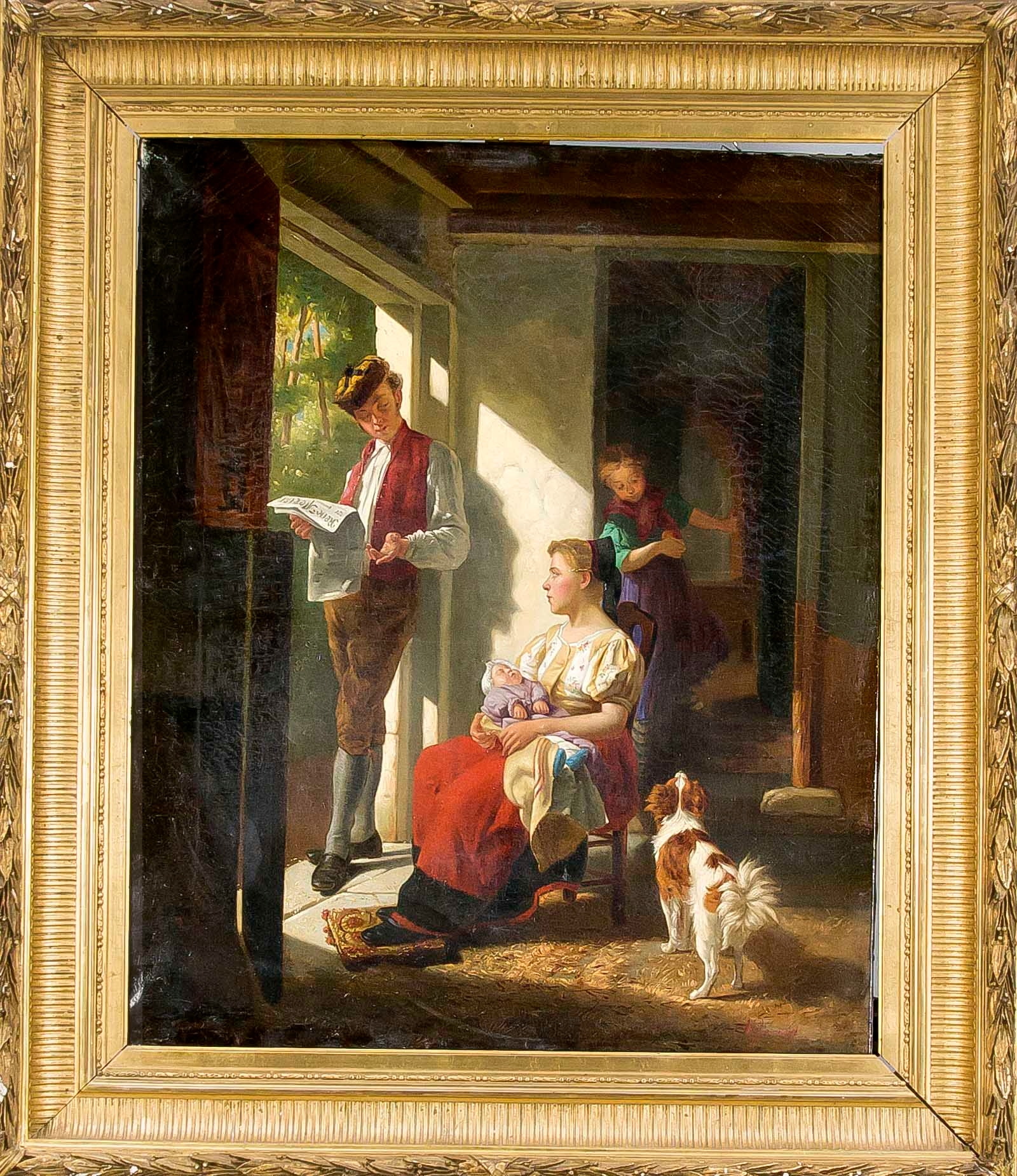 Théodore Gérard | Writing to a loved one (1882) | MutualArt
