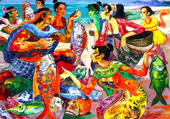 Gunawan Bagea | Penjual Ikan (2019) | MutualArt