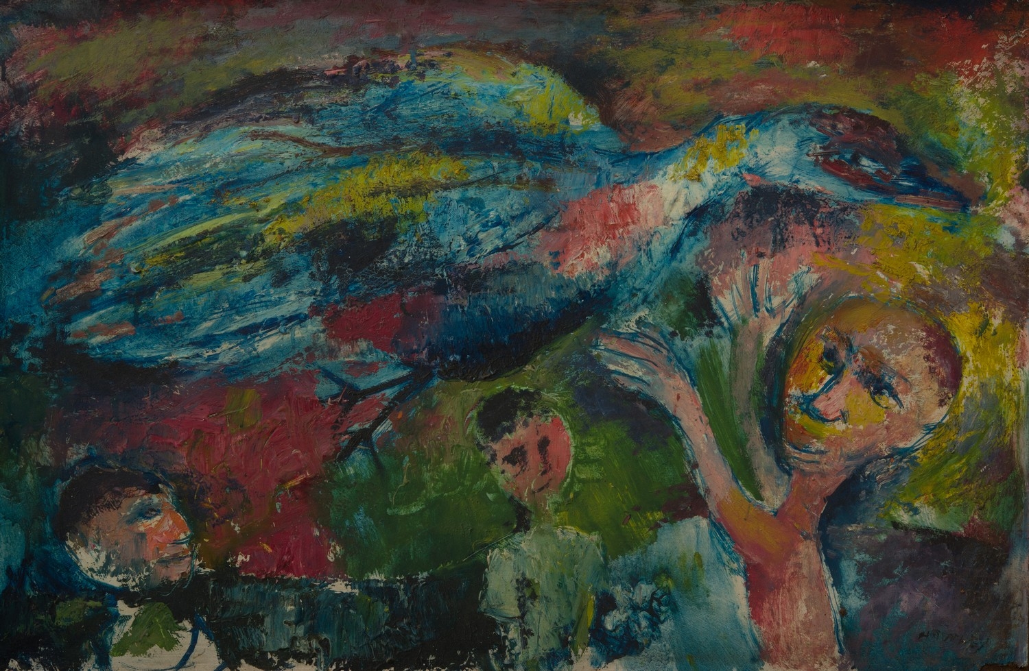 John Howley | Figures and Bird | MutualArt