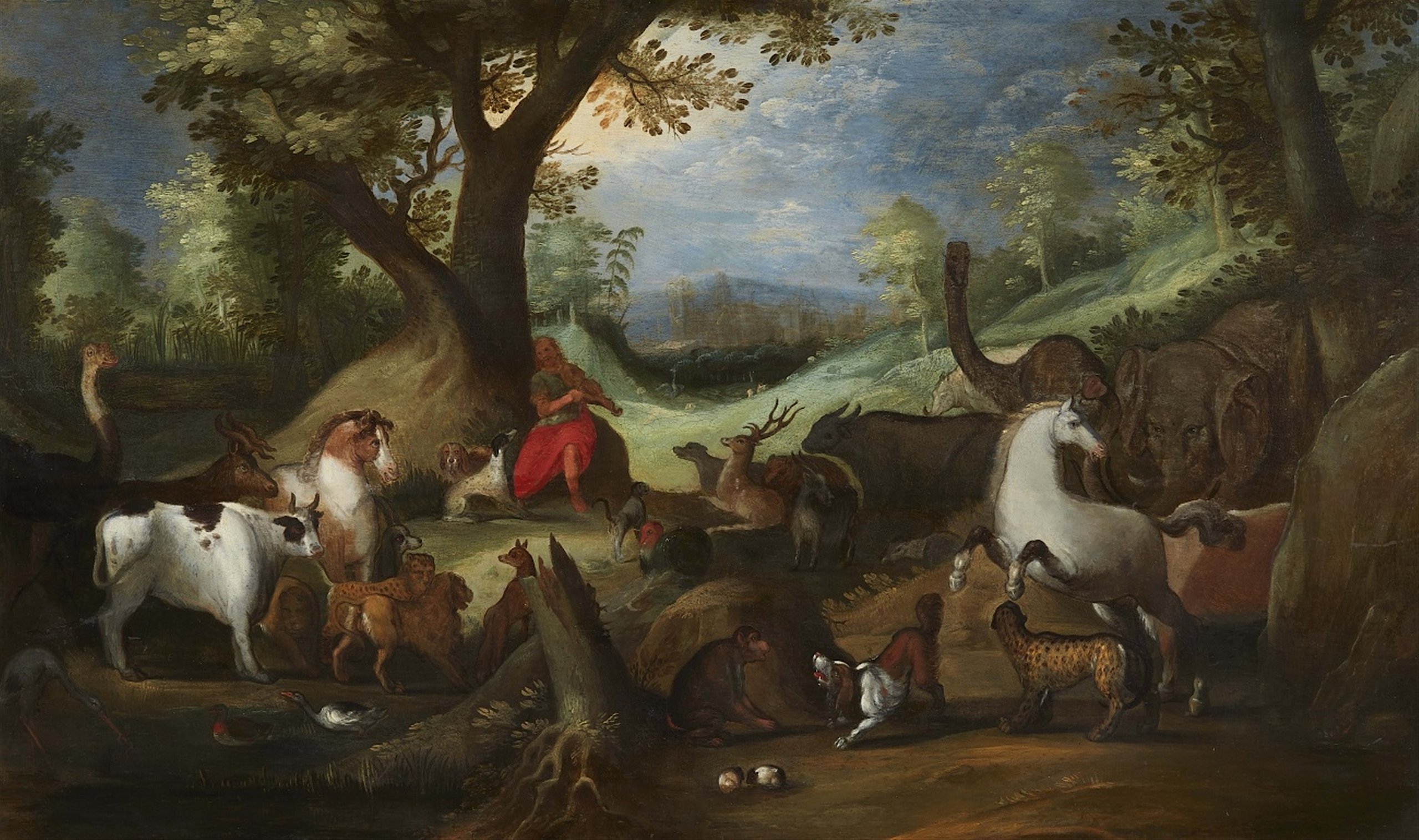 Flemish School 17th Century | Orpheus Charming the Animals | MutualArt