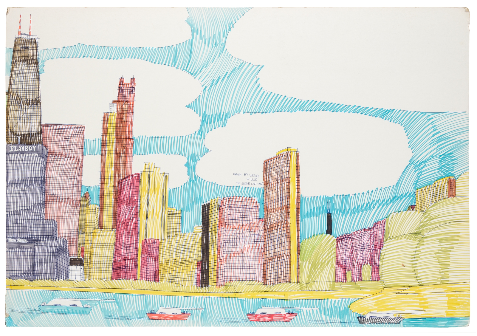 Wesley Willis | The Shoreline (1992) | MutualArt