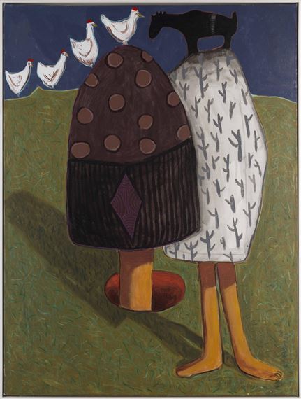 Colbert Mashile | FIGURES AND CHICKENS | MutualArt