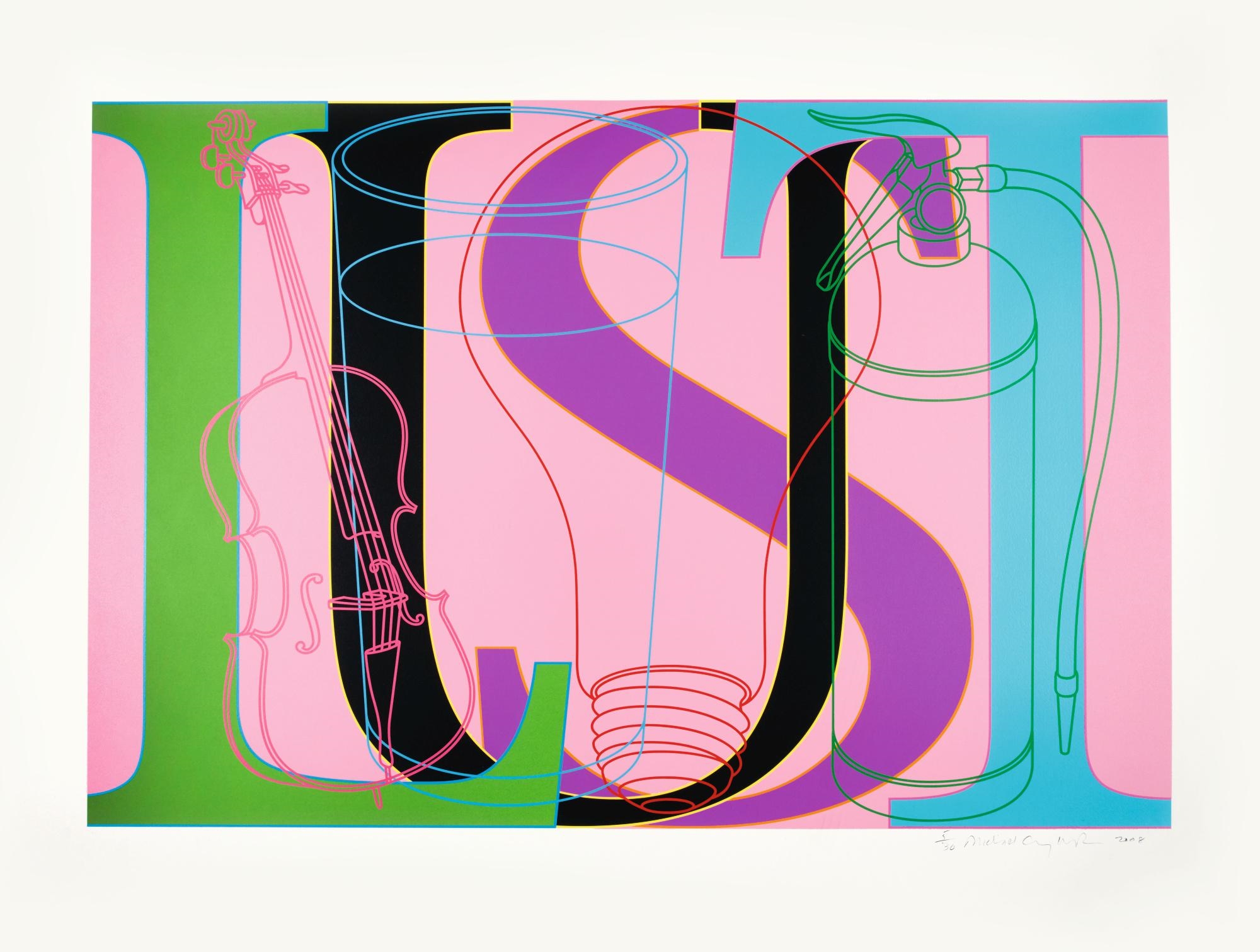 Michael Craig-Martin | Seven Deadly Sins (Greed) (2008) | MutualArt