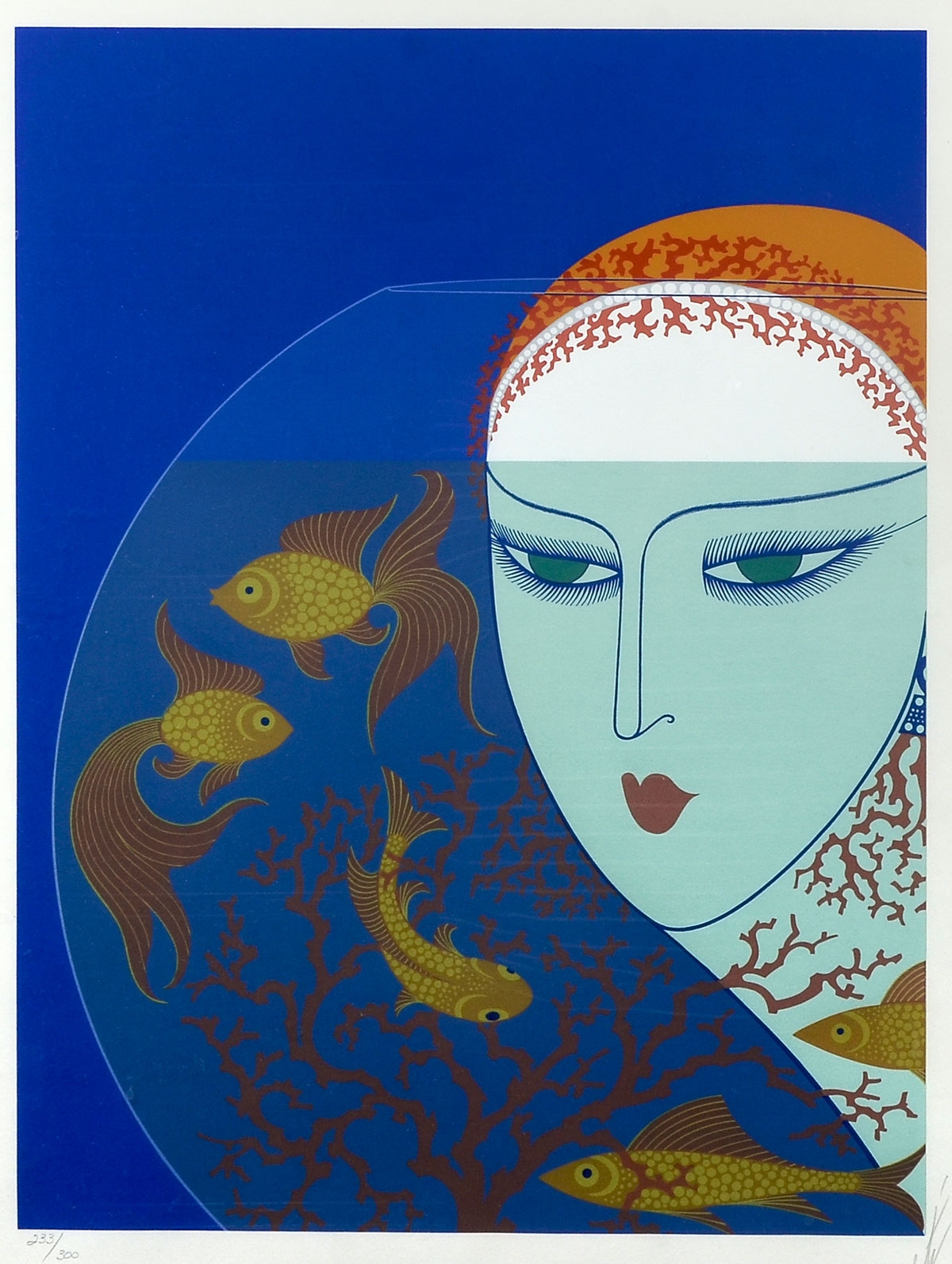 Erté | Fish Bowl | MutualArt