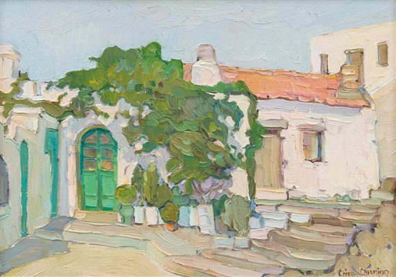 Criss Canning | Stone Houses with Grapevines - Apolakia Rhodes (1986 ...