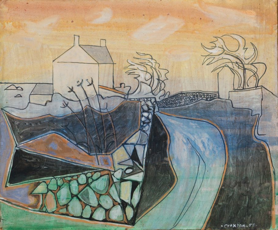 John Craxton | Street Scene (1958) | MutualArt