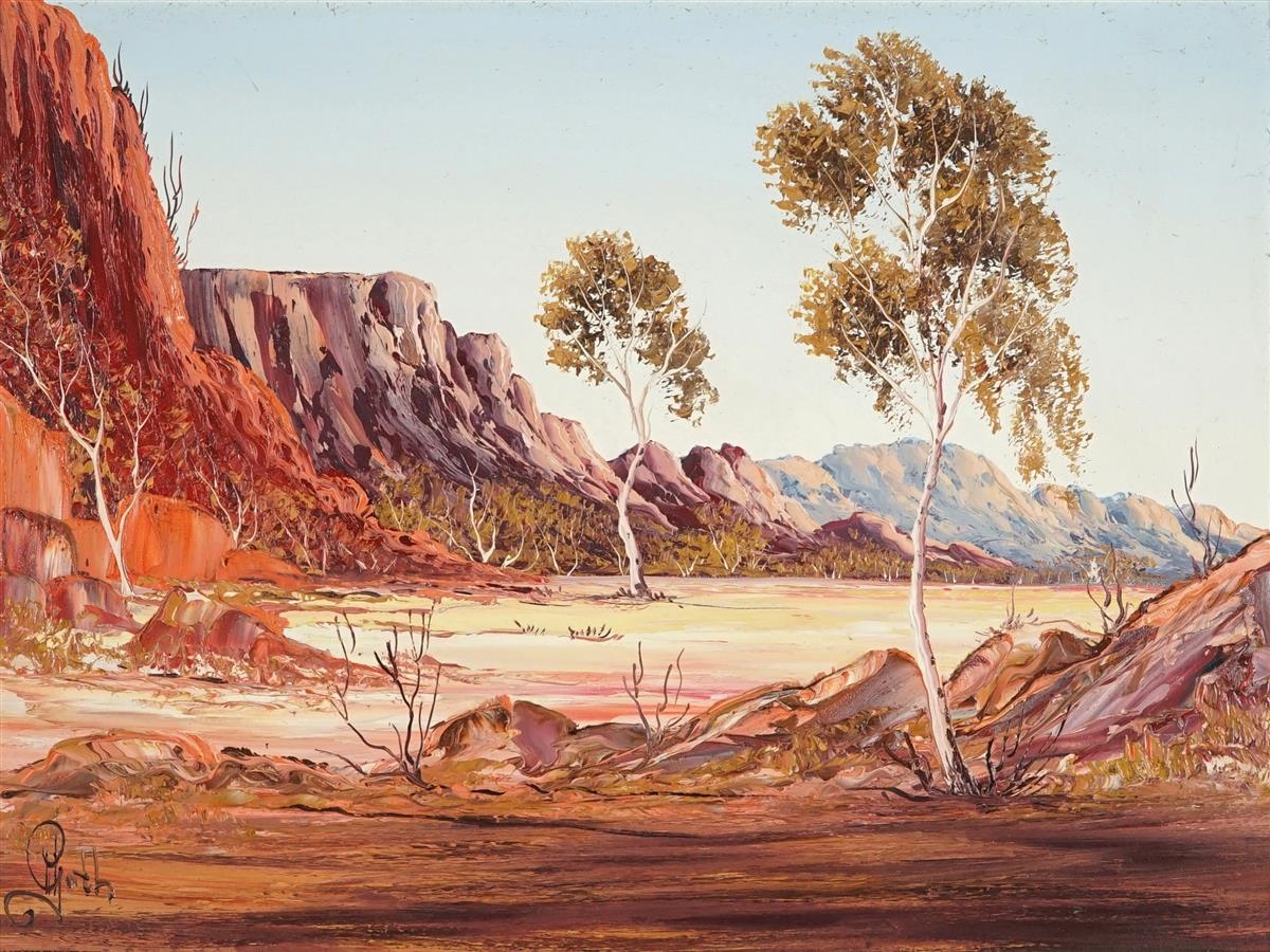Henk Guth | Central Australina Gorge Scene | MutualArt