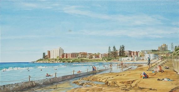 Freda Surgenor | Morning Swim, Cronulla (1993) | MutualArt