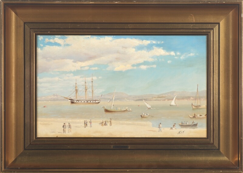 Andreas Christian Riis Carstensen | Nile landscape with numeorus ships ...