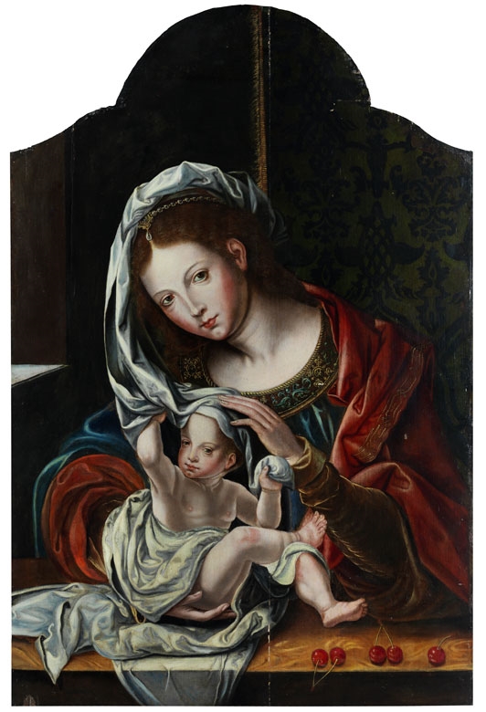 Jan Gossaert | Mary and the Child With Cherries | MutualArt