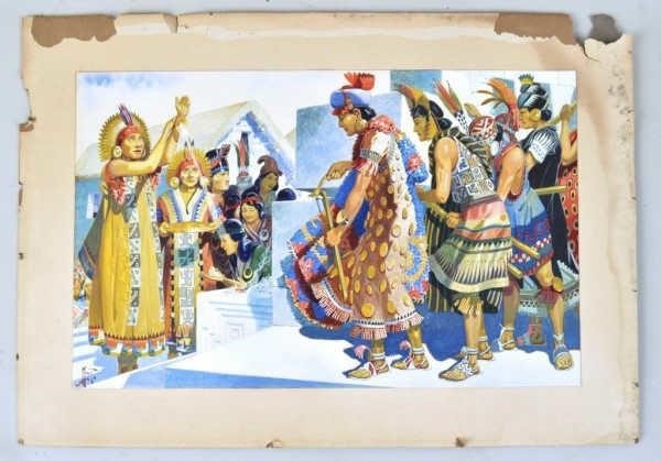 Herbert Herget | Aztec Sun Ritual | MutualArt