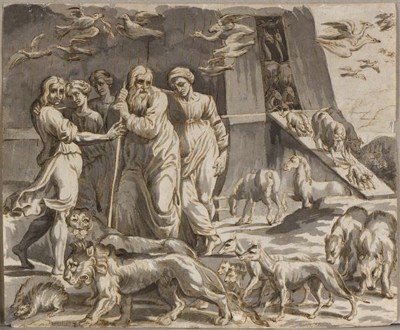 French School, 17th Century | L’arche de Noé, d’après les Loges de ...