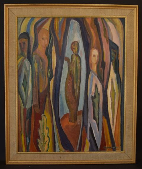 Mortimer Borne | 5 abstract figures | MutualArt