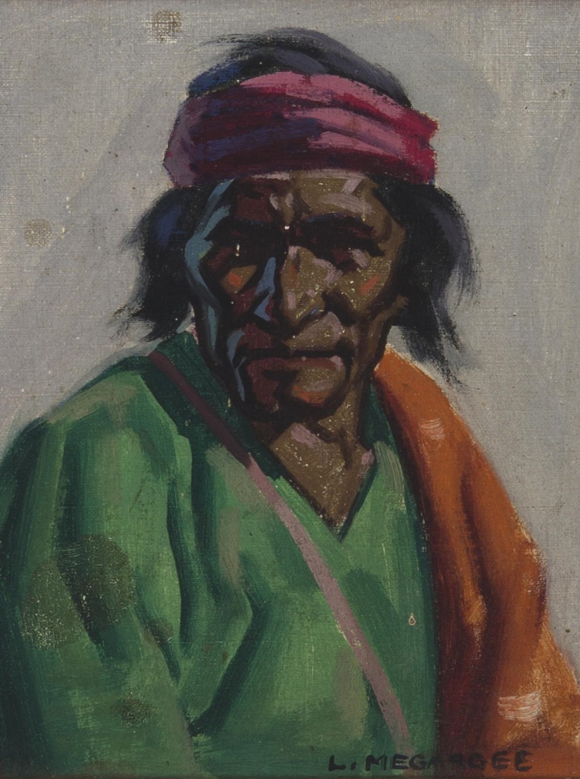 Lon Megargee | Portrait of an American Indian | MutualArt