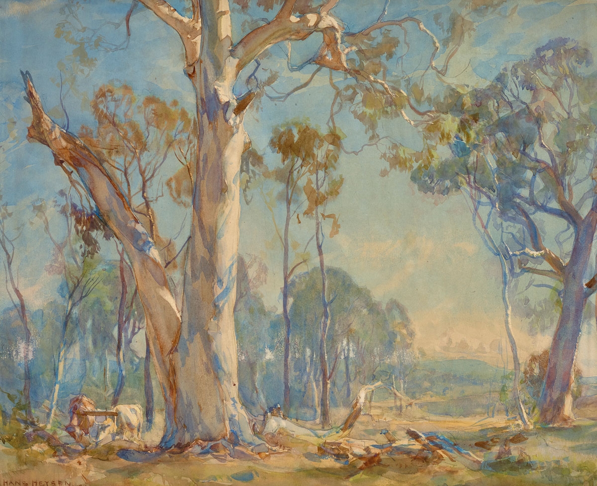 Hans Heysen | IN THE ADELAIDE HILLS | MutualArt