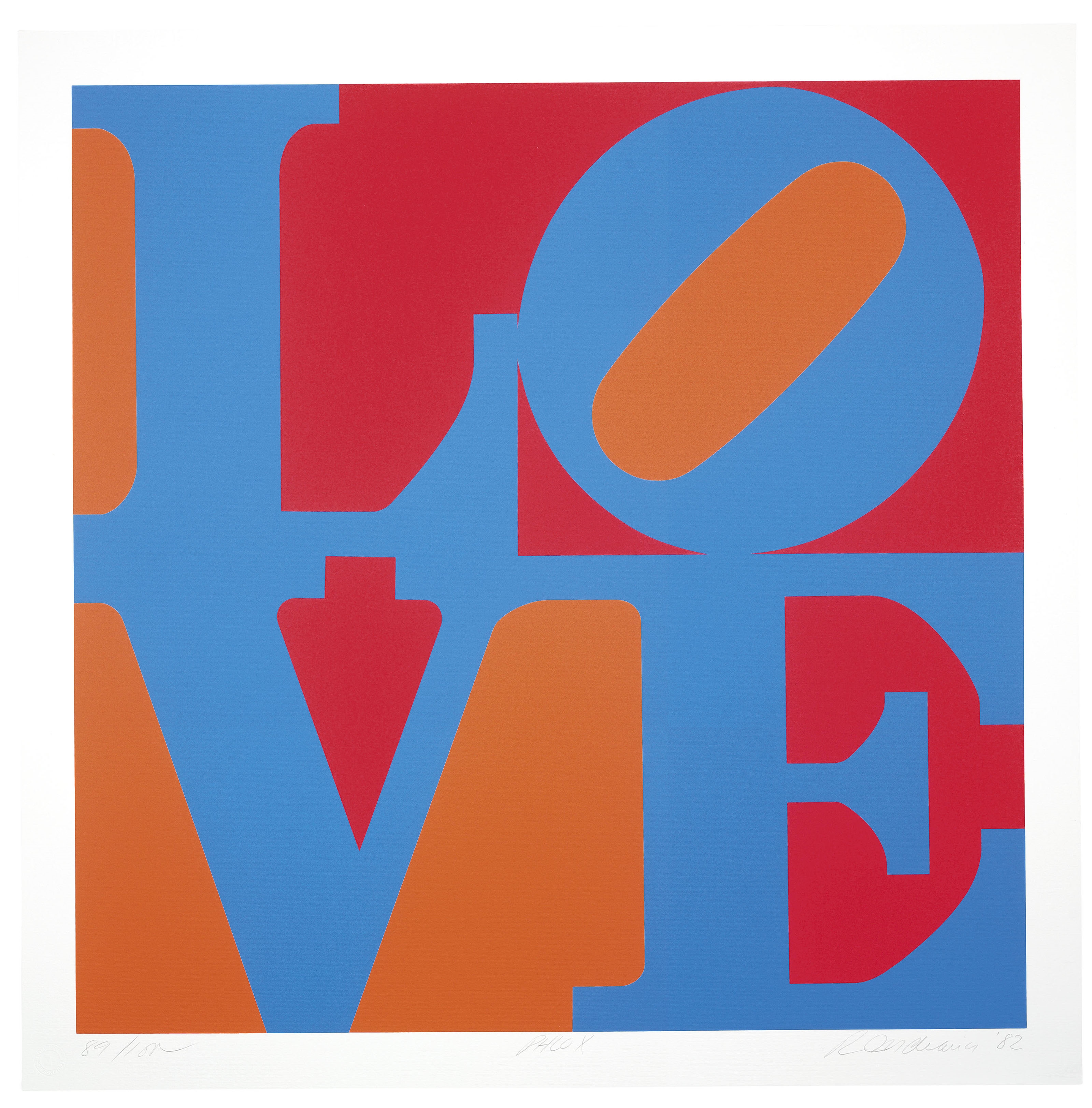 Robert Indiana | 6 Works: The Garden of Love (1982) | MutualArt