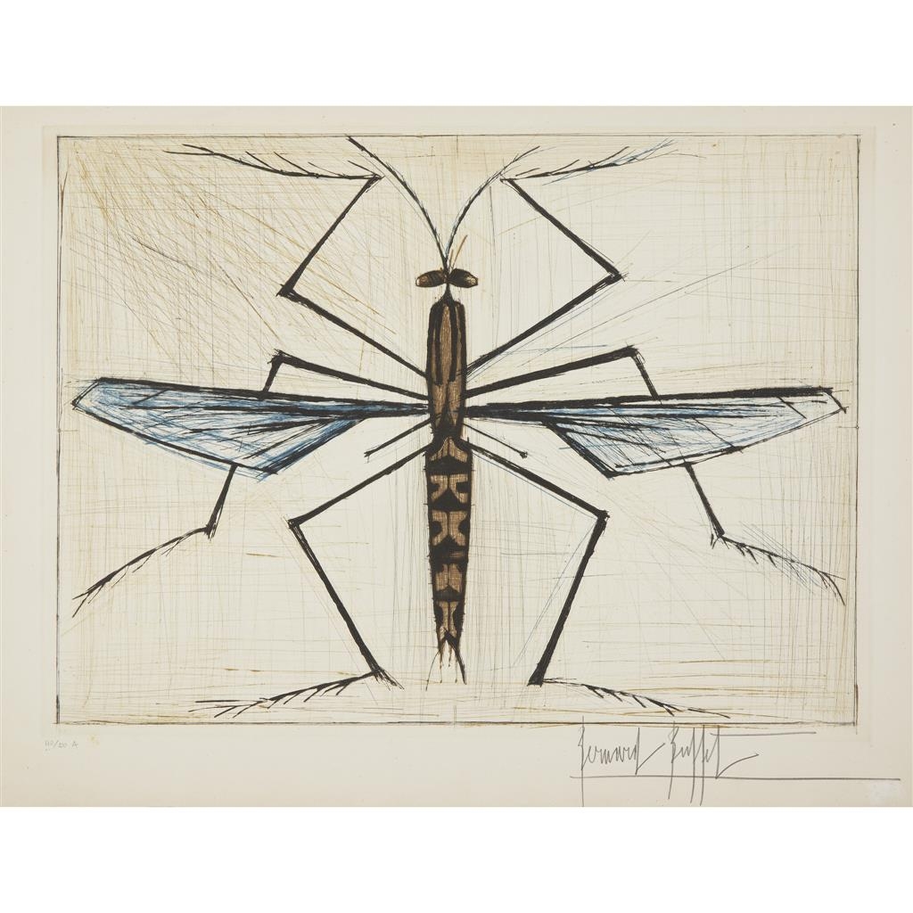 Bernard Buffet | INSECTE BLEU (1964) | MutualArt