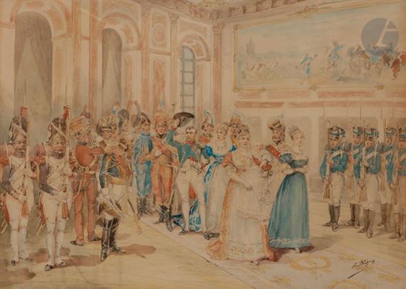 Albert Bligny | Réception officielle au Palais des Tuileries sous le ...