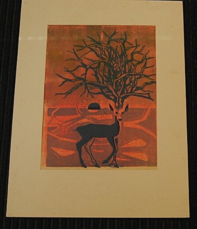 Axel Salto | Deer in landscape | MutualArt