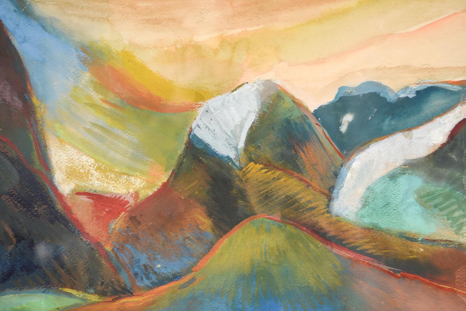 Marsden Hartley | Abstract mountainscape | MutualArt