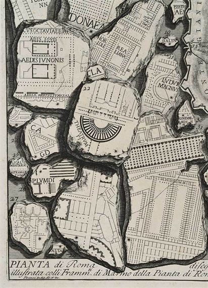 Giovanni Battista Piranesi | Pianta di Roma, a rare plan of Rome with ...