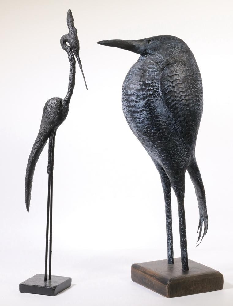 James Rivington Pyne | (2) Bird Sculptures | MutualArt