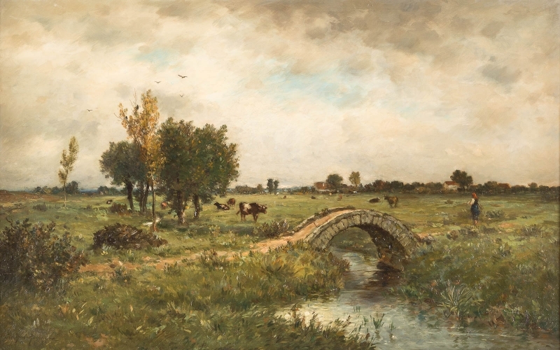 Ludwig von Gleichen-Russwurm | Weimar Summer landscape near Weimar ...