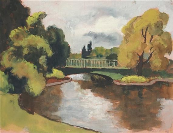 Roland Wakelin | Park Scene, 1948 (1948) | MutualArt