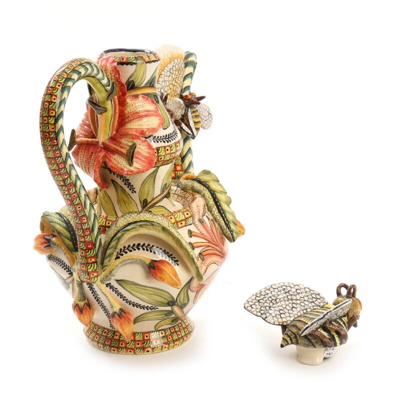 Ceramics Ardmore | An artistic ceramic bee coffee pot (2018) | MutualArt