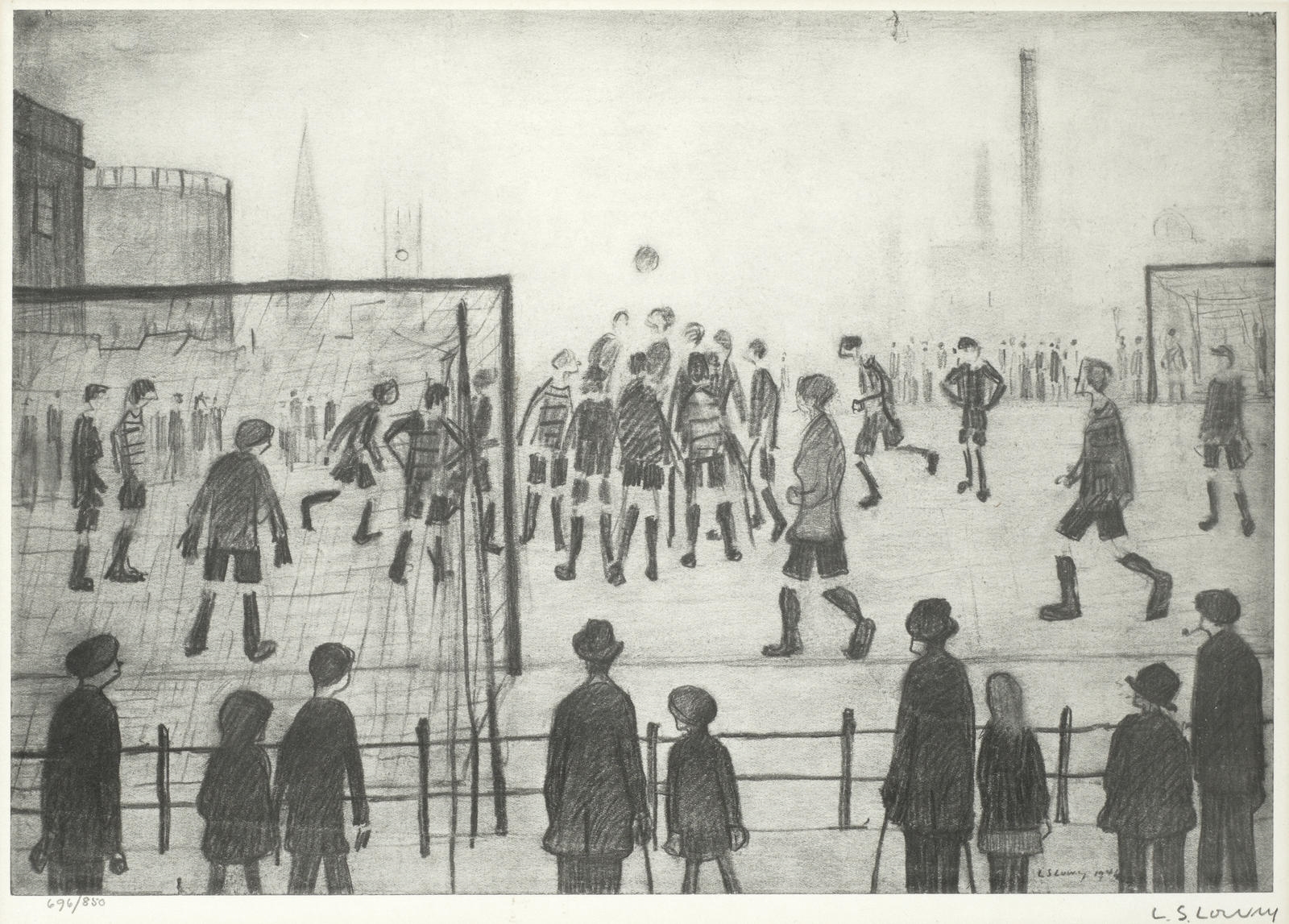 Laurence Stephen Lowry | The Football Match | MutualArt