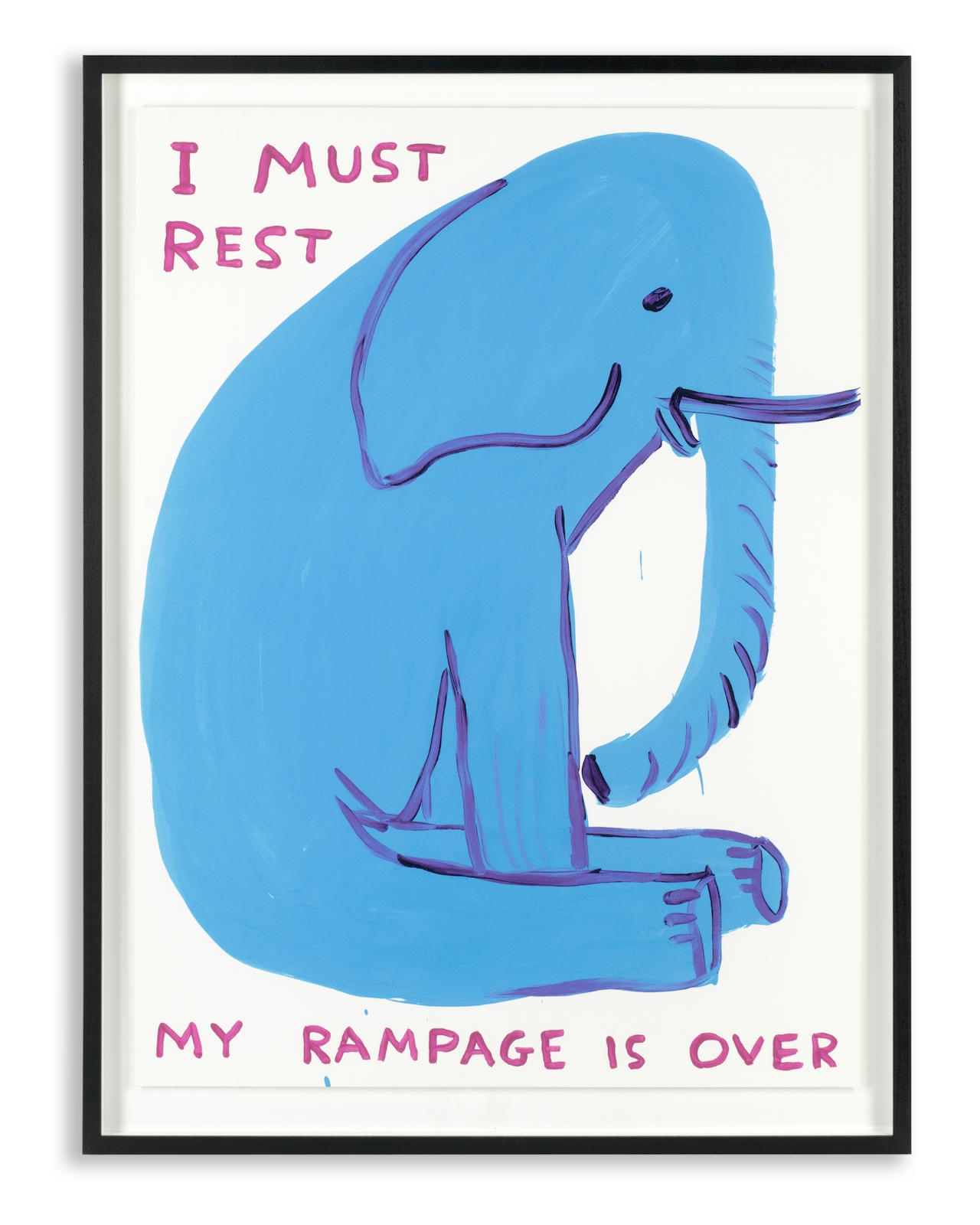 David Shrigley | My Rampage is Over (2019) | MutualArt