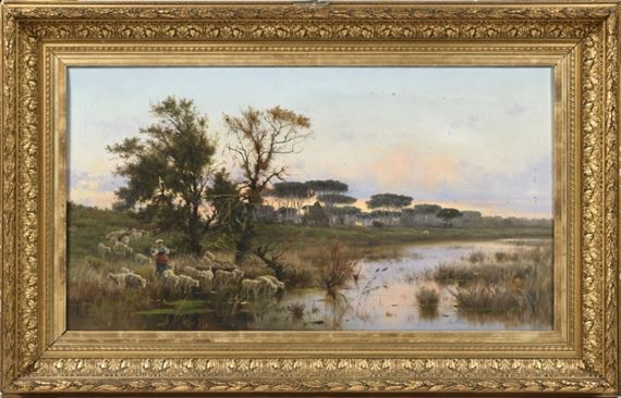Pietro Barucci | Paysage de la campagne romaine | MutualArt