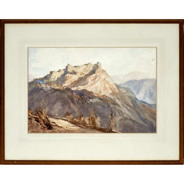 Cecil Arthur Hunt | VISTA WITH CITY RUIN ON MOUNTAIN TOP | MutualArt