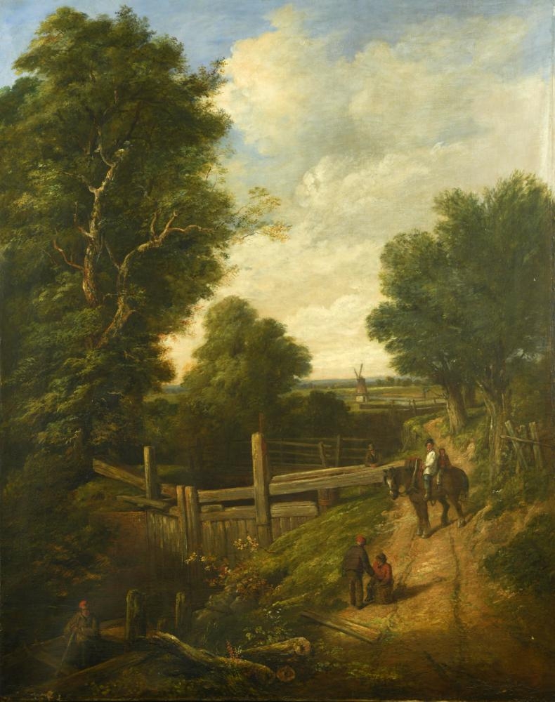 John Constable | THE LOCKS (A SCENE REMINISCENT OF THE LEAPING HORSE ...