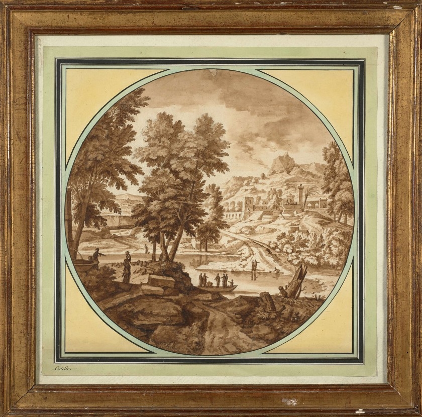 Etienne Allegrain | Figures dans un paysage classique | MutualArt