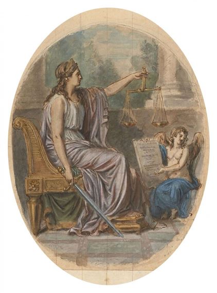 French School, 18th Century | Allégorie de la Justice | MutualArt