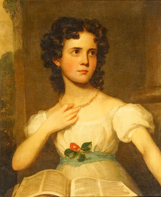 George Henry Harlow | Portrait of Miss Catherine Stanley | MutualArt