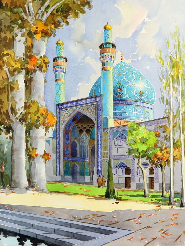 Misha Shahbazian | The Charbagh School in Isfahan (1968) | MutualArt