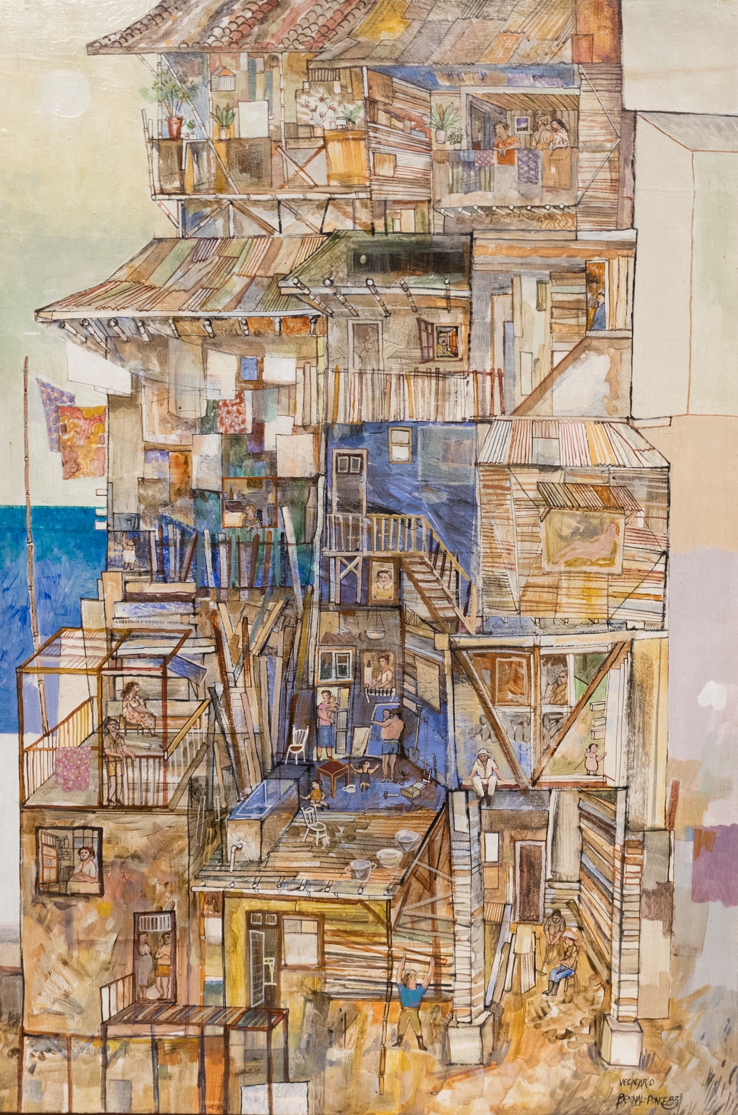 José Bernal | Sketch for the Creation of Adam (1975) | MutualArt