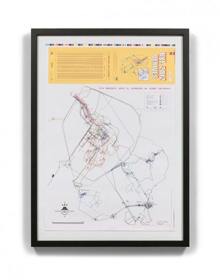 Space Invader | Carte d'invasion de Bruxelles (2012) | MutualArt