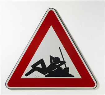 Clet Abraham | Triangle (unique) (2013) | MutualArt