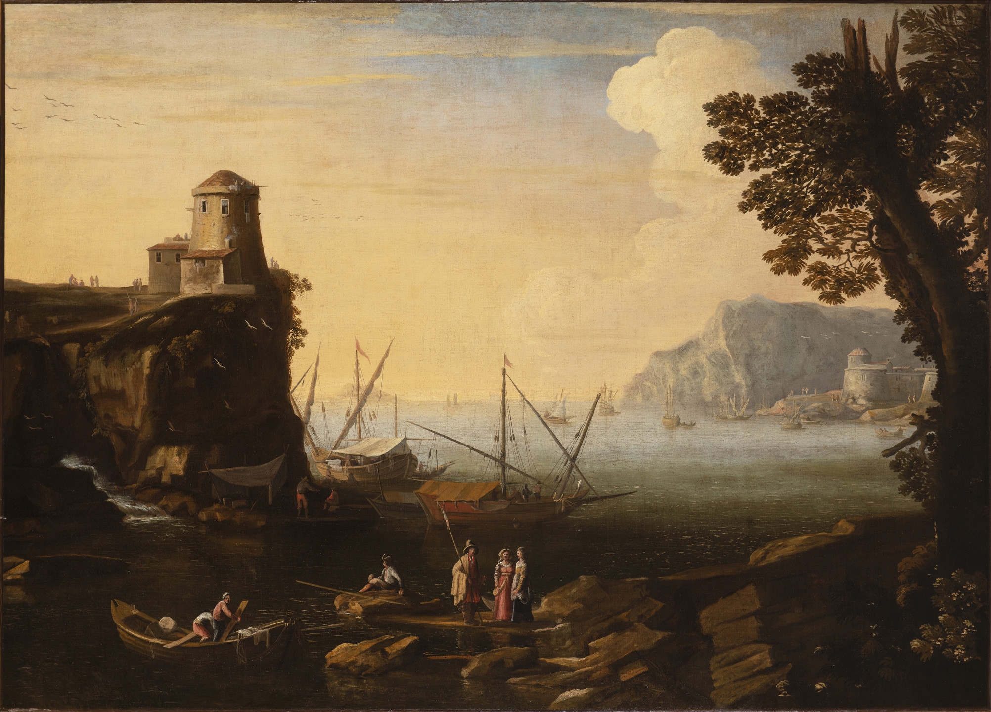 Agostino Tassi | Mediterranean Coastal Scene | MutualArt