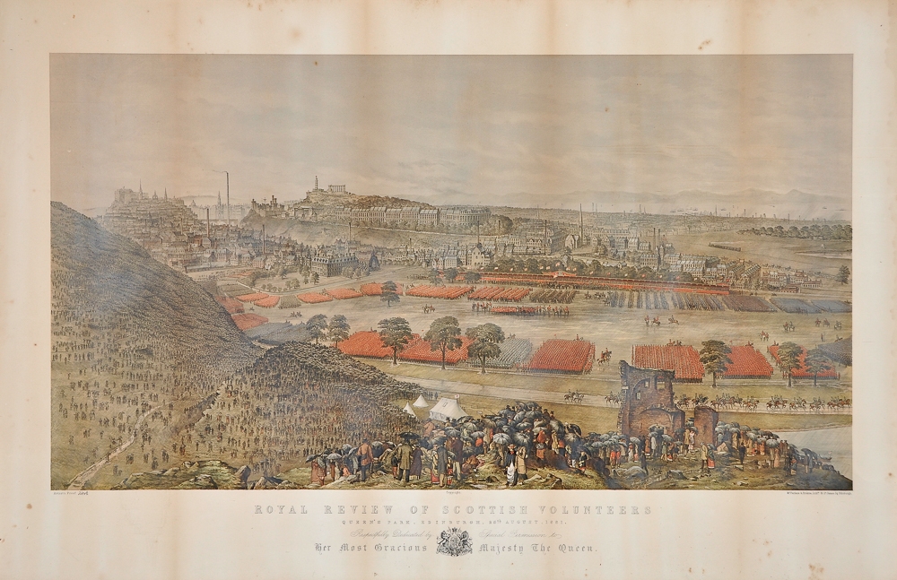 J. Macfarlane | “Royal Review of the Scottish Volunteers, Queens Park ...