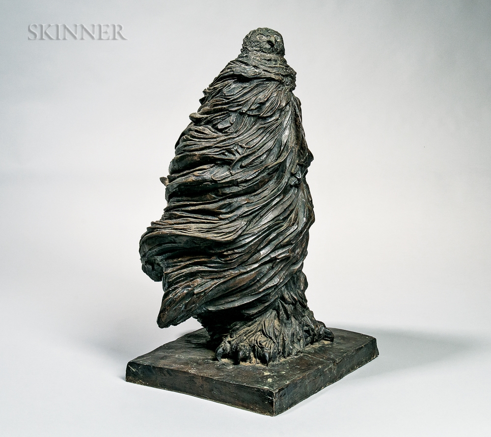 Leonard Baskin | Glutted Death with Wings (1981) | MutualArt