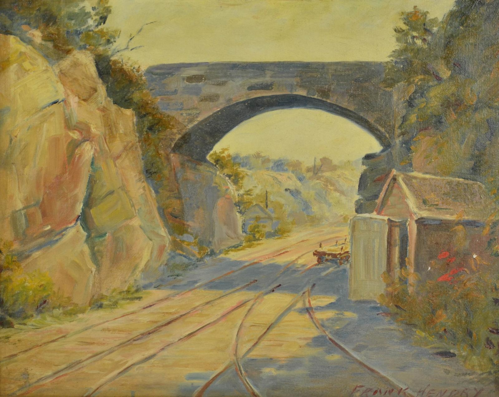 Frank Hendry | Old Quarry Bridge, Rockport (1934) | MutualArt
