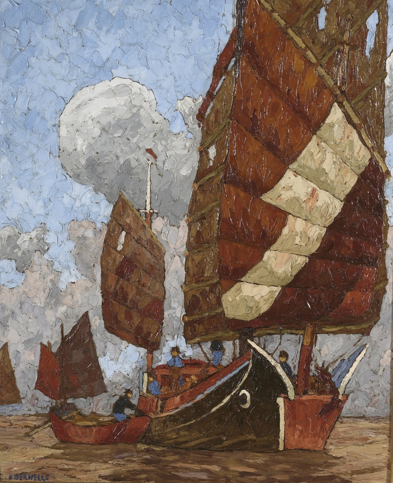 Frédéric Bernelle | Jonque chinoise | MutualArt