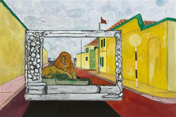 Lions, Lifelines, Speedos: The New Paintings of Peter Doig